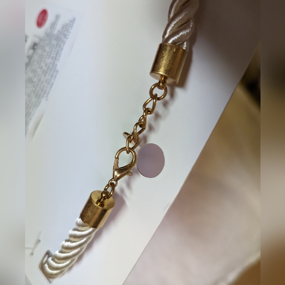 Zara | Jewelry | Zara Sun Cord Necklace With Nautical Rope Golden White ...